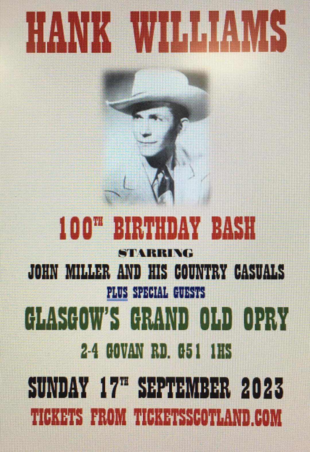 What’s On – Glasgow's Grand Ole Opry